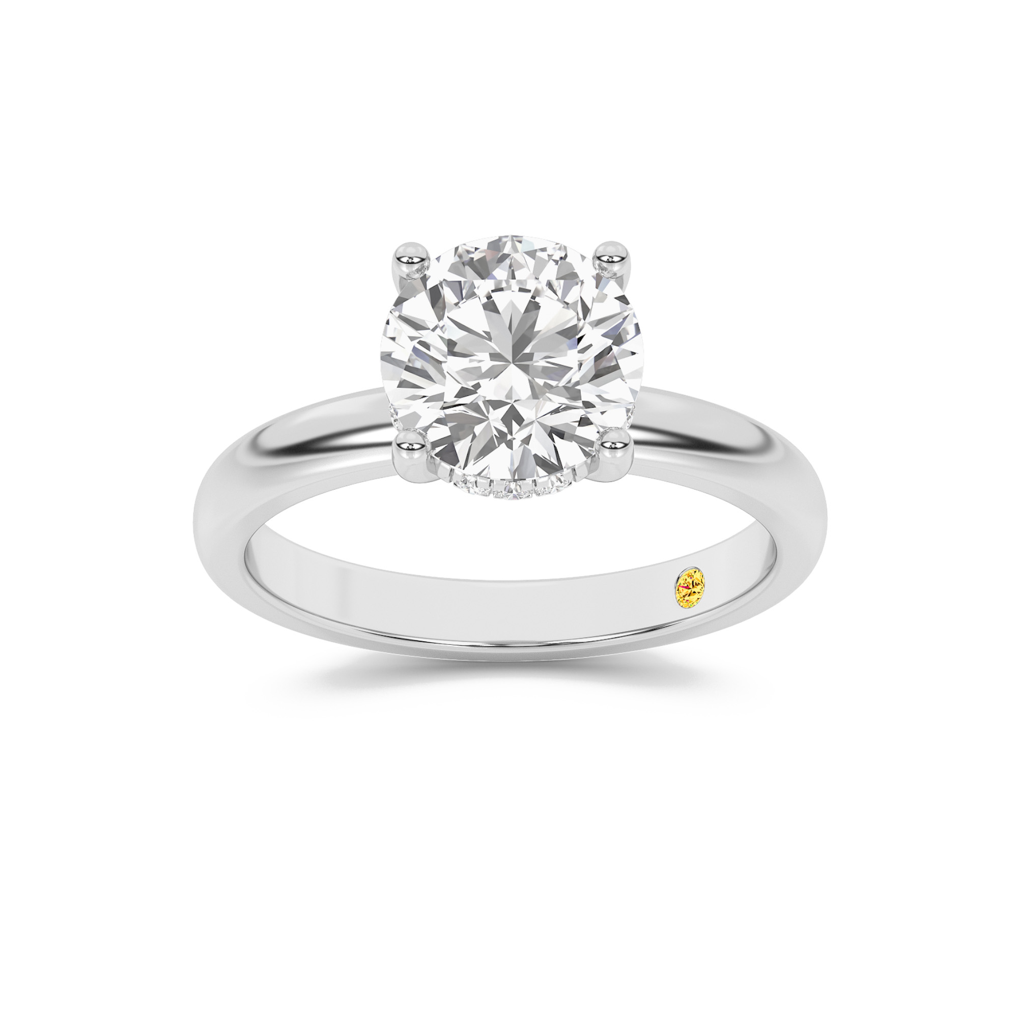 Firefly Hidden Halo Lab Diamond Engagement Ring - LA JOYA